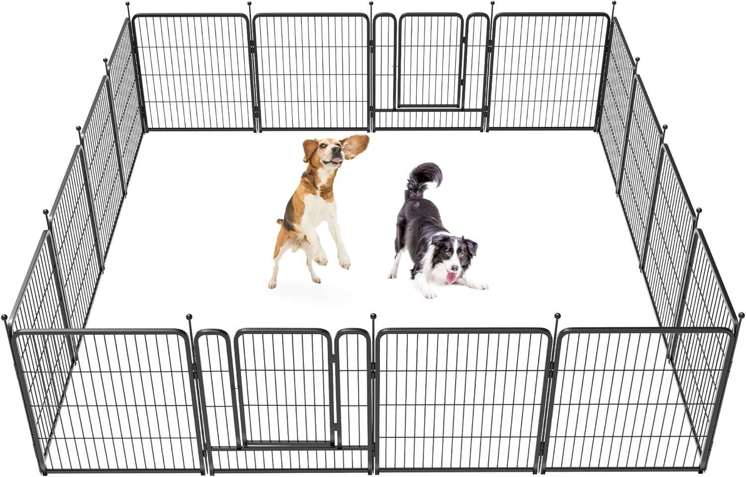 Rollick Dog Playpen for Yard, RV Camping, 24 inch 8 Panels for Puppy ...