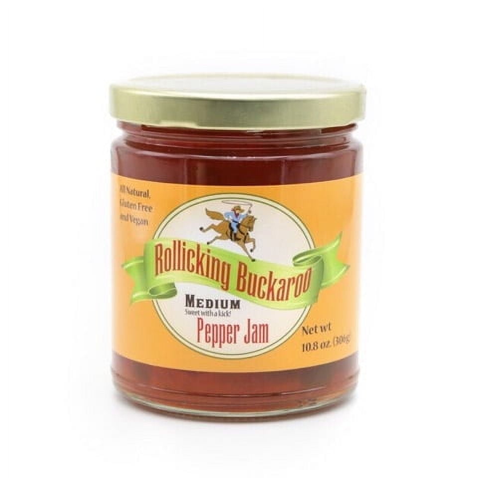 Rollicking Buckaroo Medium-Sweet Pepper Jam, All Natural, Gluten Free ...