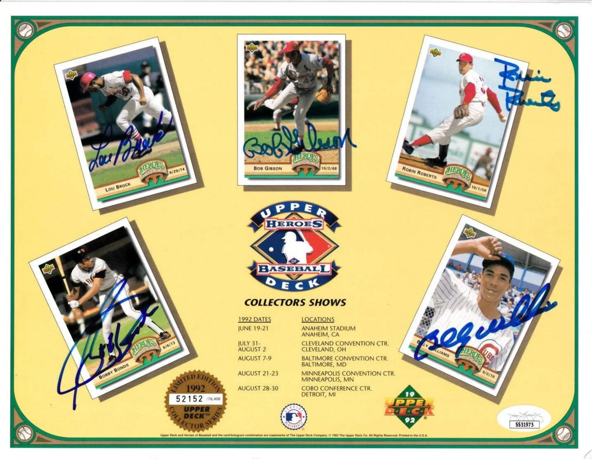 Rollie Fingers Reggie Jackson Gaylord Perry Brooks Robinson autographed ...