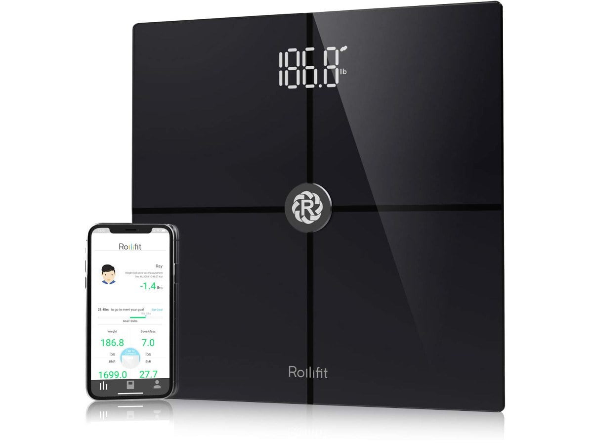 Rollifit Premium Smart Scale - Body Fat Scale with Fitness APP & Body ...