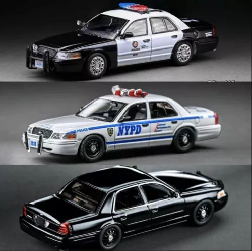 Rollin 1:64 Ford CV NYPD/LAPD Police Car Victoria Crown Diecast Toys ...