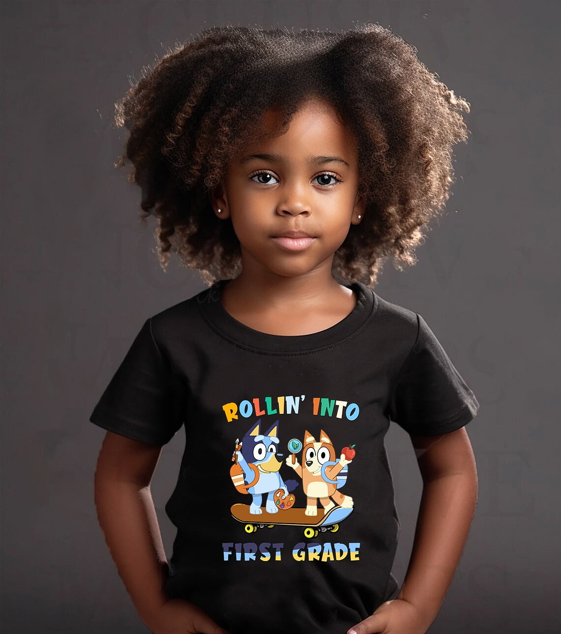 Rollin' Into First Grade Bluey Bingo Youth T-shirt, Back to School ...