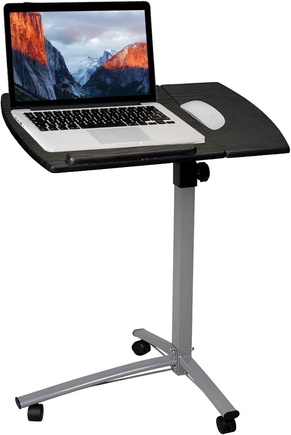 Rolling Adjustable Laptop Cart overbed Table Mobile Laptop Stand Laptop ...