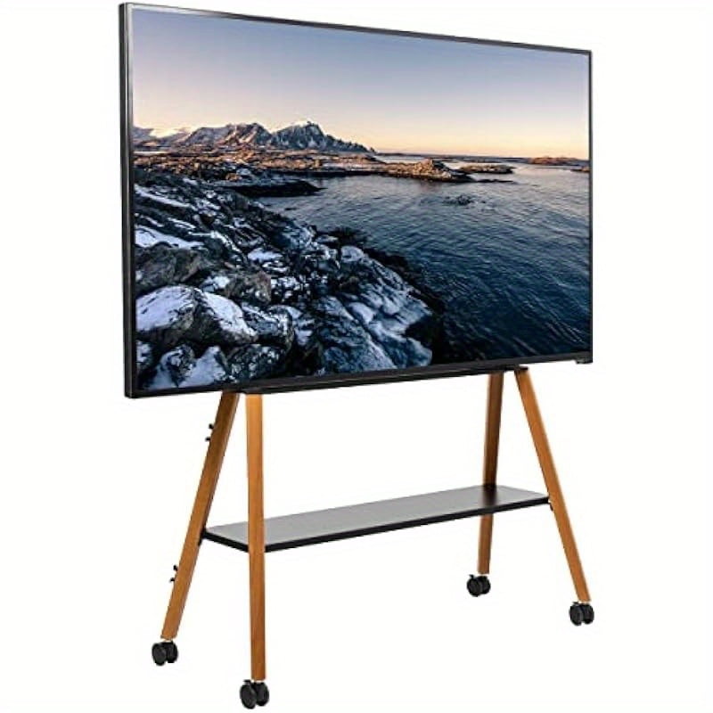 Rolling Artistic Easel 49 to 75 inch LED LCD Screen Mobile Studio TV ...