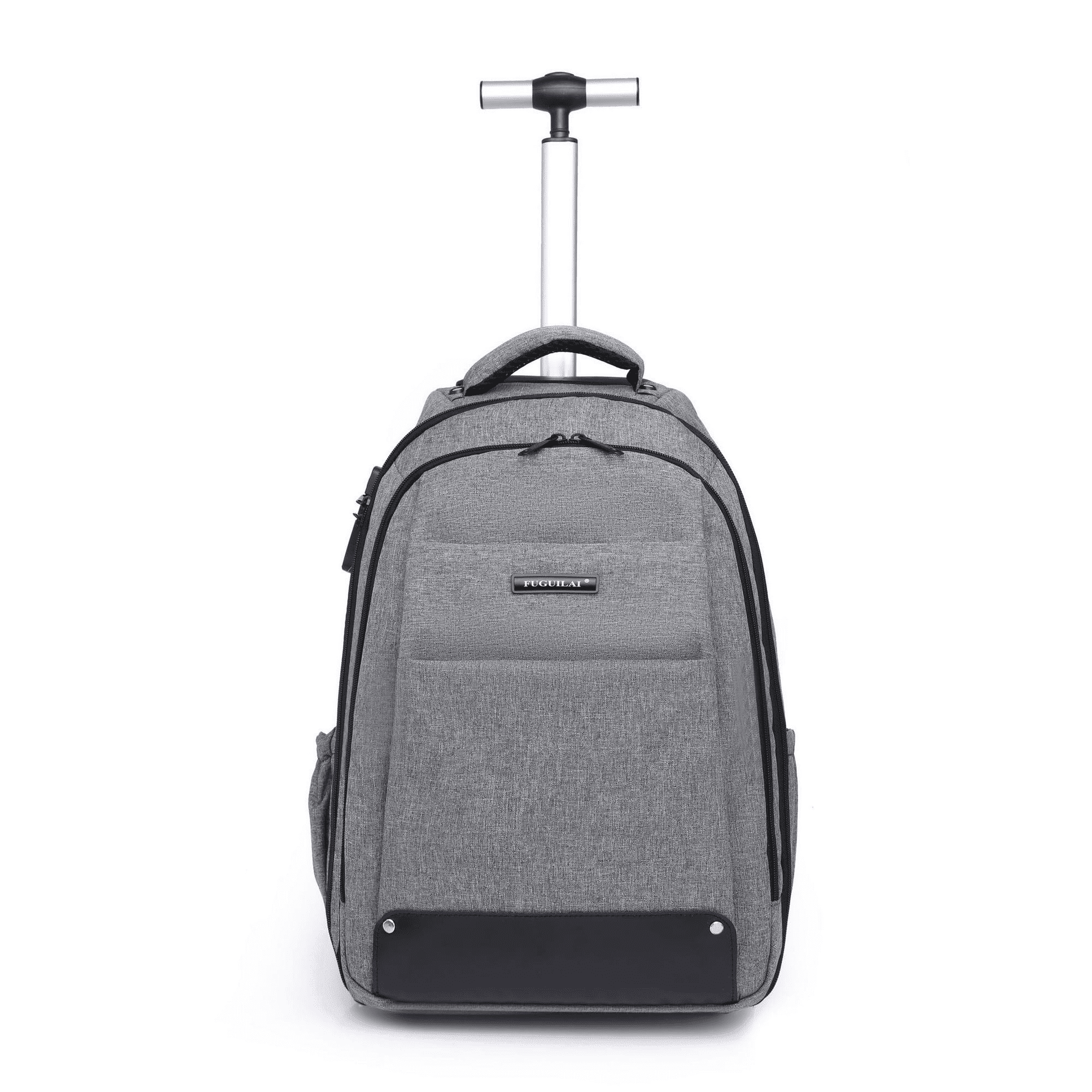 Rolling Backpack, Invisible Shoulder Strap Water Resistant Travel ...