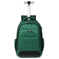 Rolling Backpack, Invisible Shoulder Strap Water Resistant Travel ...