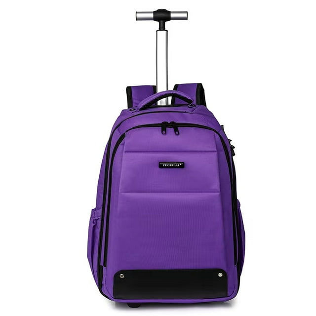 Rolling Backpack, Invisible Shoulder Strap Water Resistant Travel ...