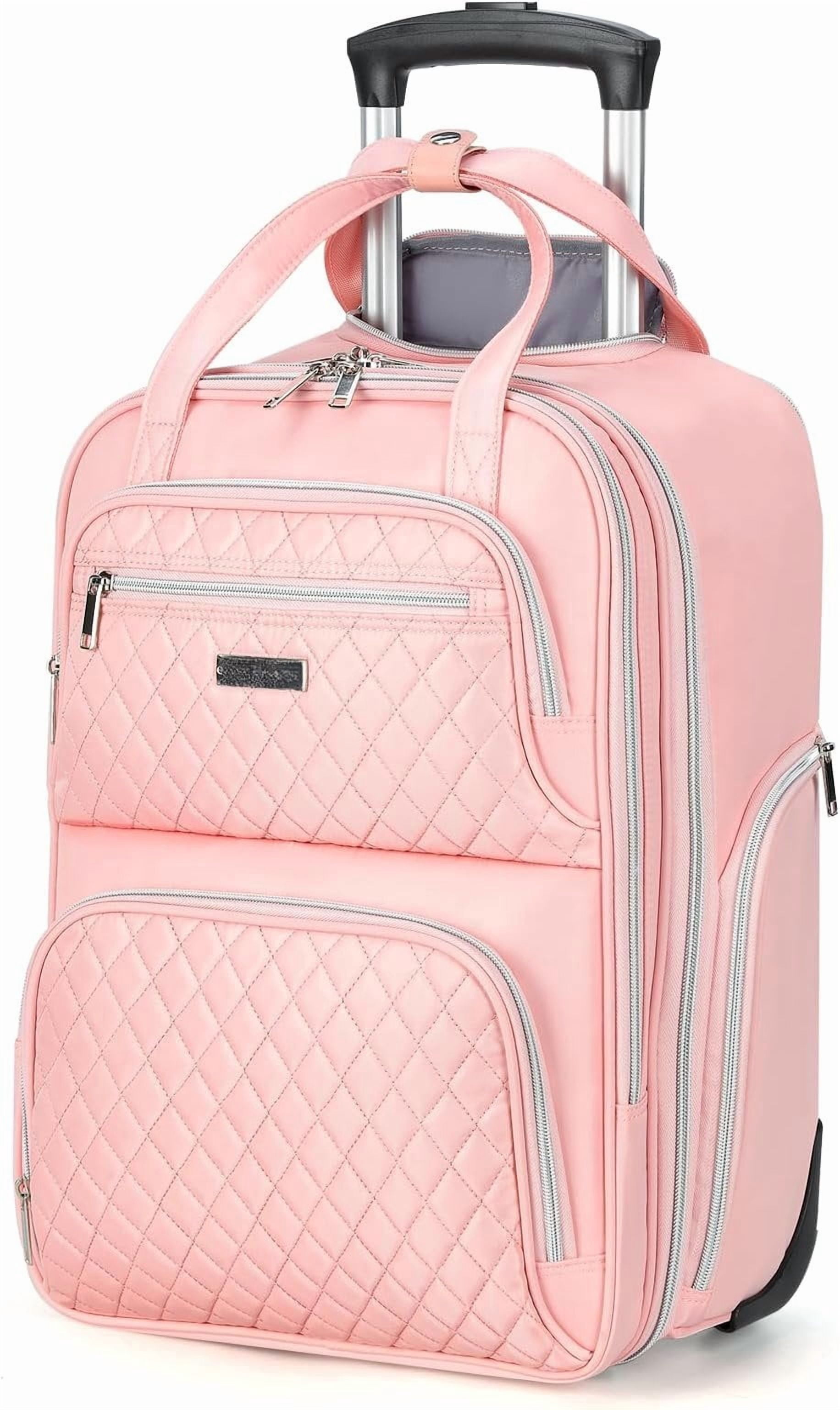 Rolling Backpack for Women, 15.6 Inch Travel Laptop Wheeled Backpack ...