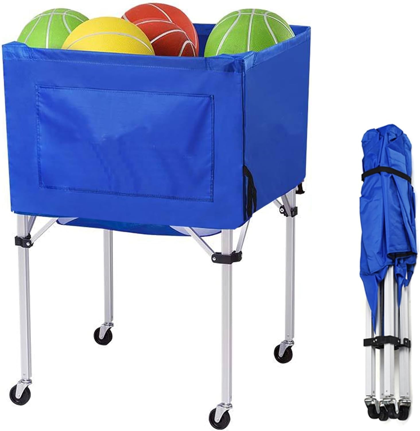 Rolling Ball Storage Cart 37in x 26in x 26in Garage Sports Equipment ...