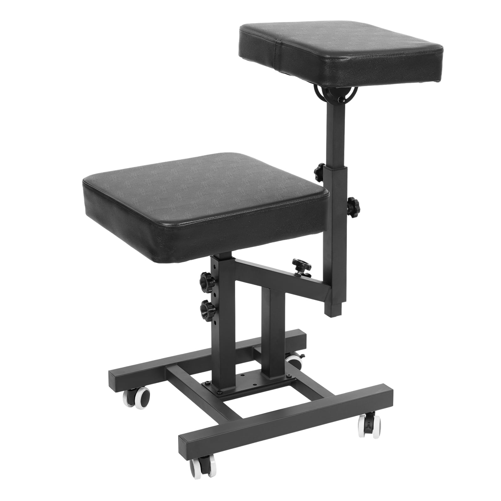 Rolling Barber Chair with 4 Wheels,Ajustable Hair Chair - Backrest ...