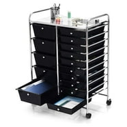 Simply Tidy Gramercy Metal Craft Storage Trolley with Mesh Trays and ...