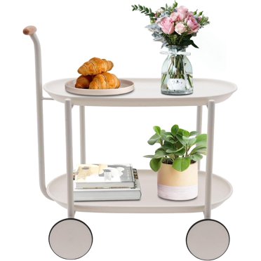 Miumaeov 3-Tier Mobile Kitchen Serving Cart Rolling Bar Storage Shelves ...