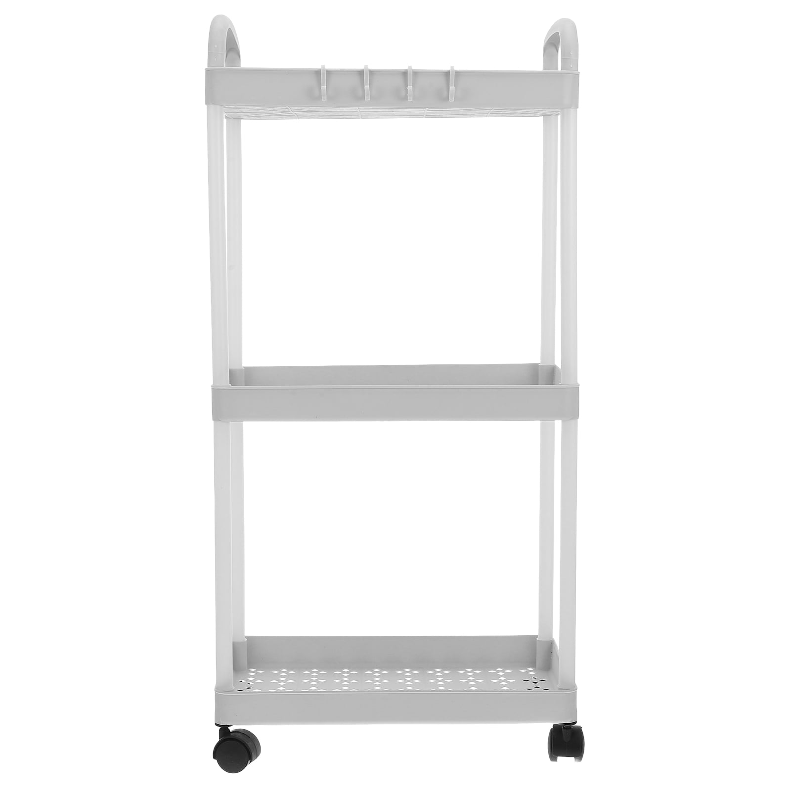 Rolling Cart Organizer 3 Tier Plastic Rolling Cart With Wheels ...