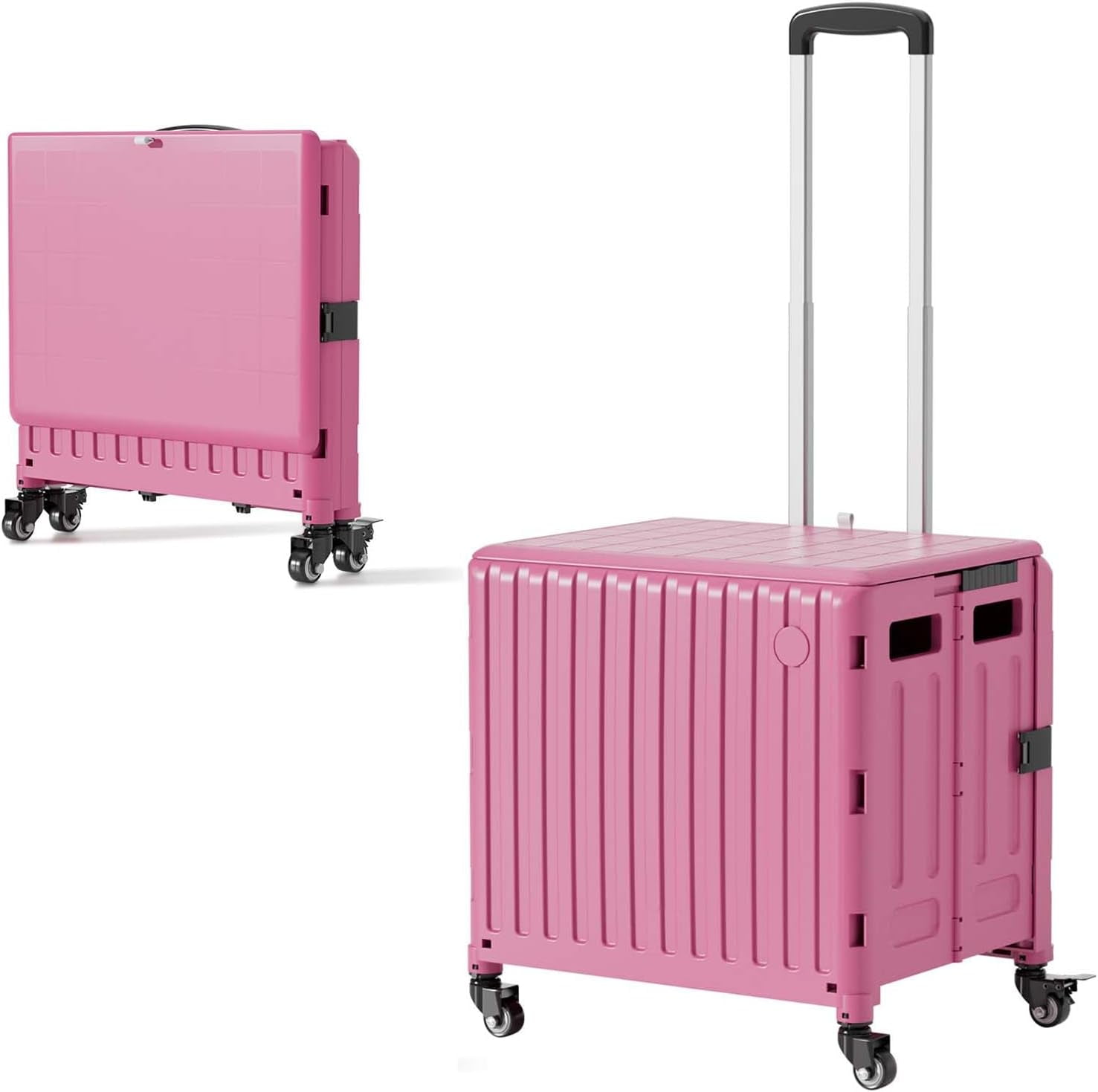 Rolling Cart for Teachers: Foldable Stair Climbing Cart with Wheels ...