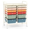 Rolling Cart with Drawers, 12 Drawer Utility Cart, Lockable Wheels, Art ...
