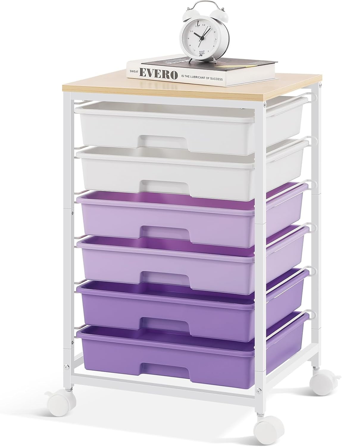 Rolling Cart with Drawers,Utility Cart with 6 Drawers,Rolling Storage ...