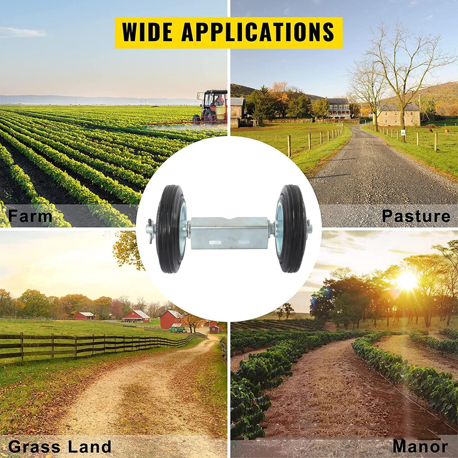 Rolling Chain Link Gate Wheel Kit Yard Gate Wheel Rut Runner Set for ...