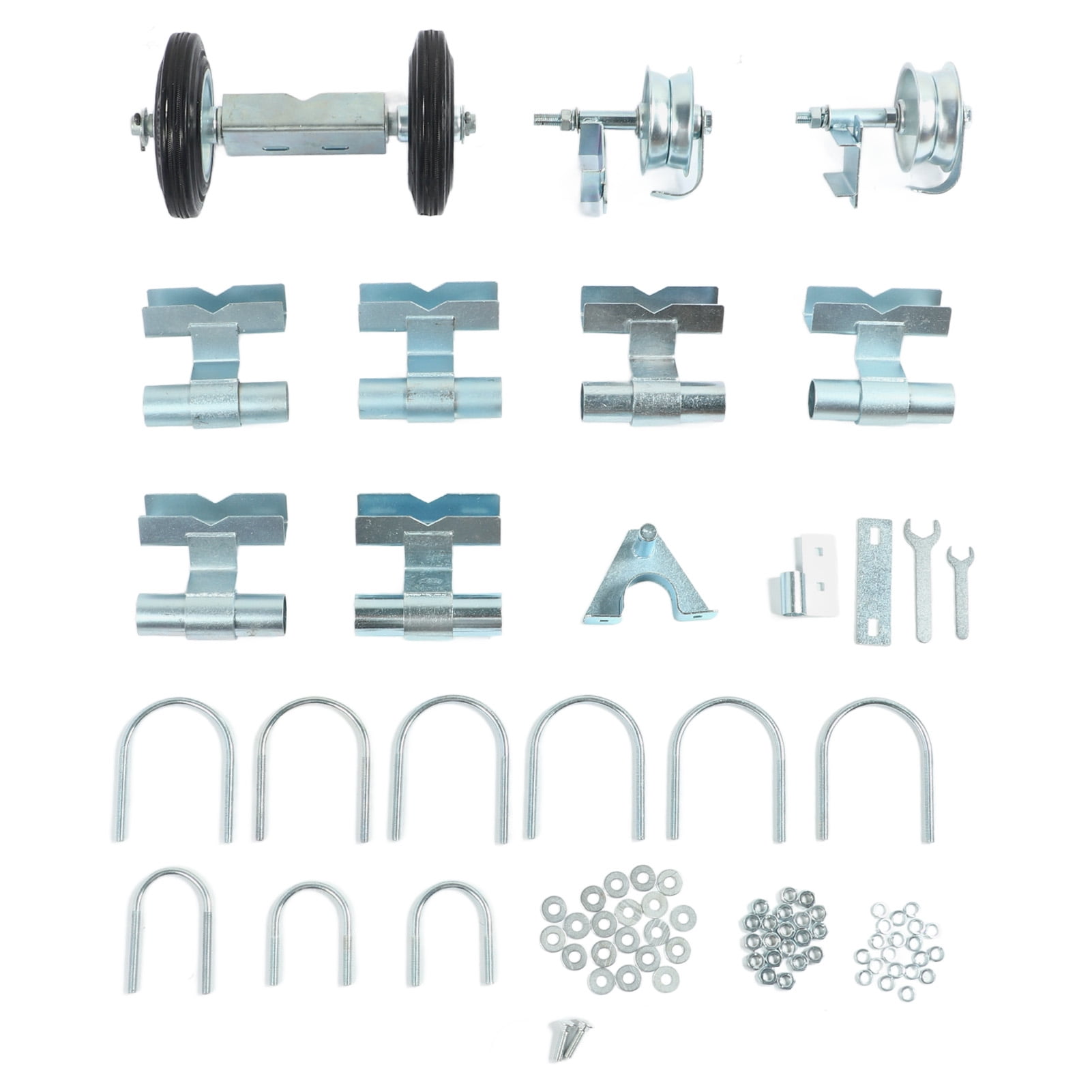 Farm Gate Wheel Kit: Heavy-Duty Rolling Chain Link Gate Wheel Set for ...