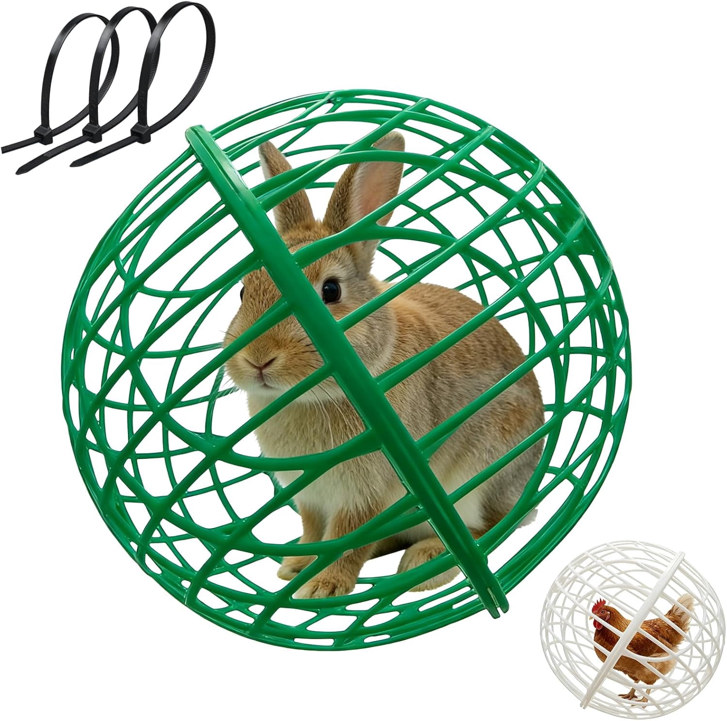 Rolling Chicken Ball Cage, Detachable Rolling Chicken Coop Balls ...