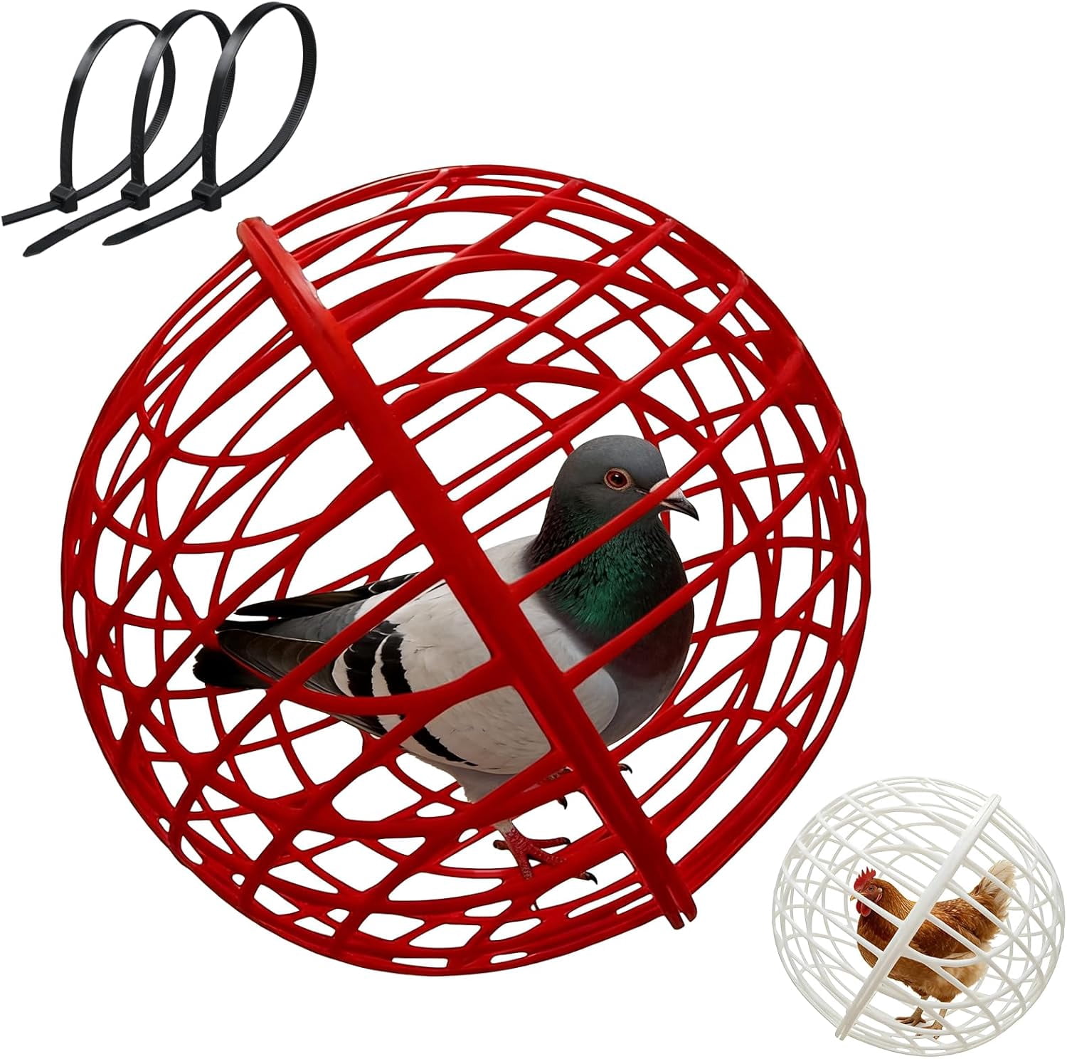 Rolling Chicken Ball Cage, Detachable Rolling Chicken Coop Balls ...