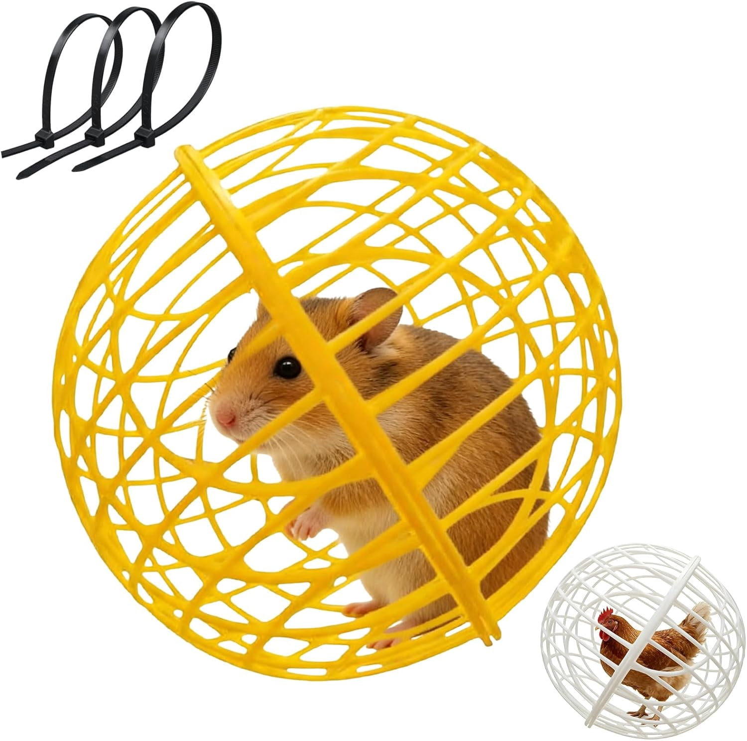 Rolling Chicken Ball Cage, Detachable Rolling Chicken Coop Balls ...