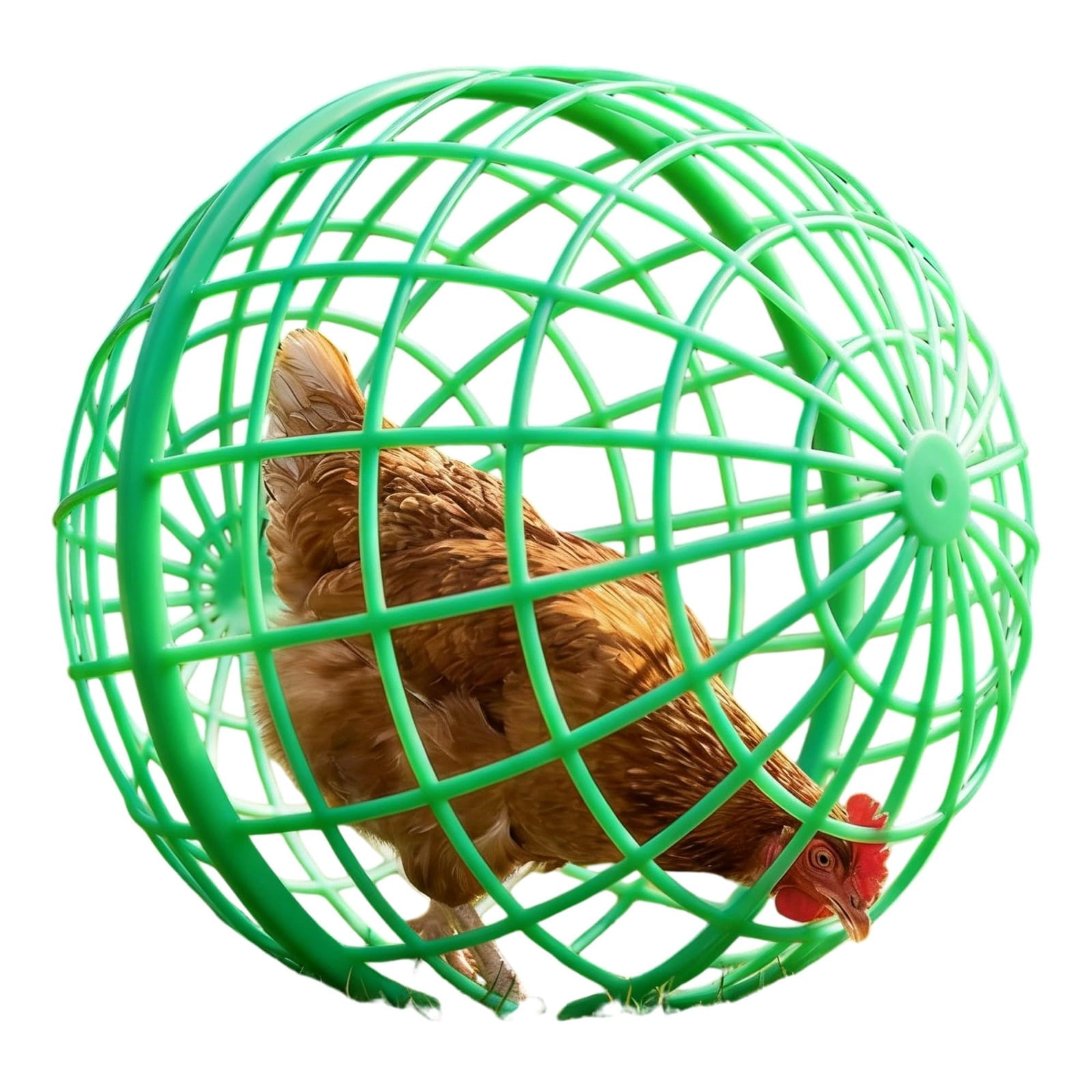 Rolling Chicken Coop Balls Cage, Plastic, Predator Proof, for Outdoor ...