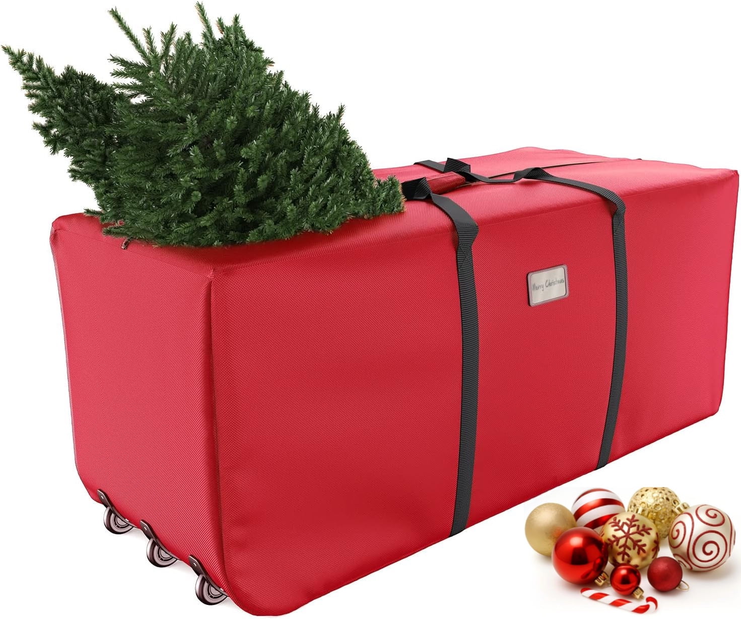 Rolling Christmas Tree Storage Bag with Wheels, Waterproof 9 ft Xmas ...