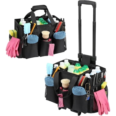 Dextrus Commercial Janitorial Trolley Cleaning Cart, 25 Gallon Capacity ...