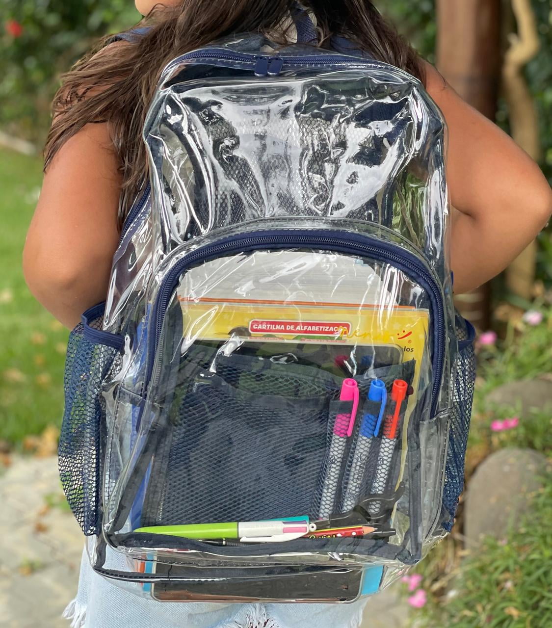 Rolling Clear Transparent Backpack Heavy Duty - Walmart.com