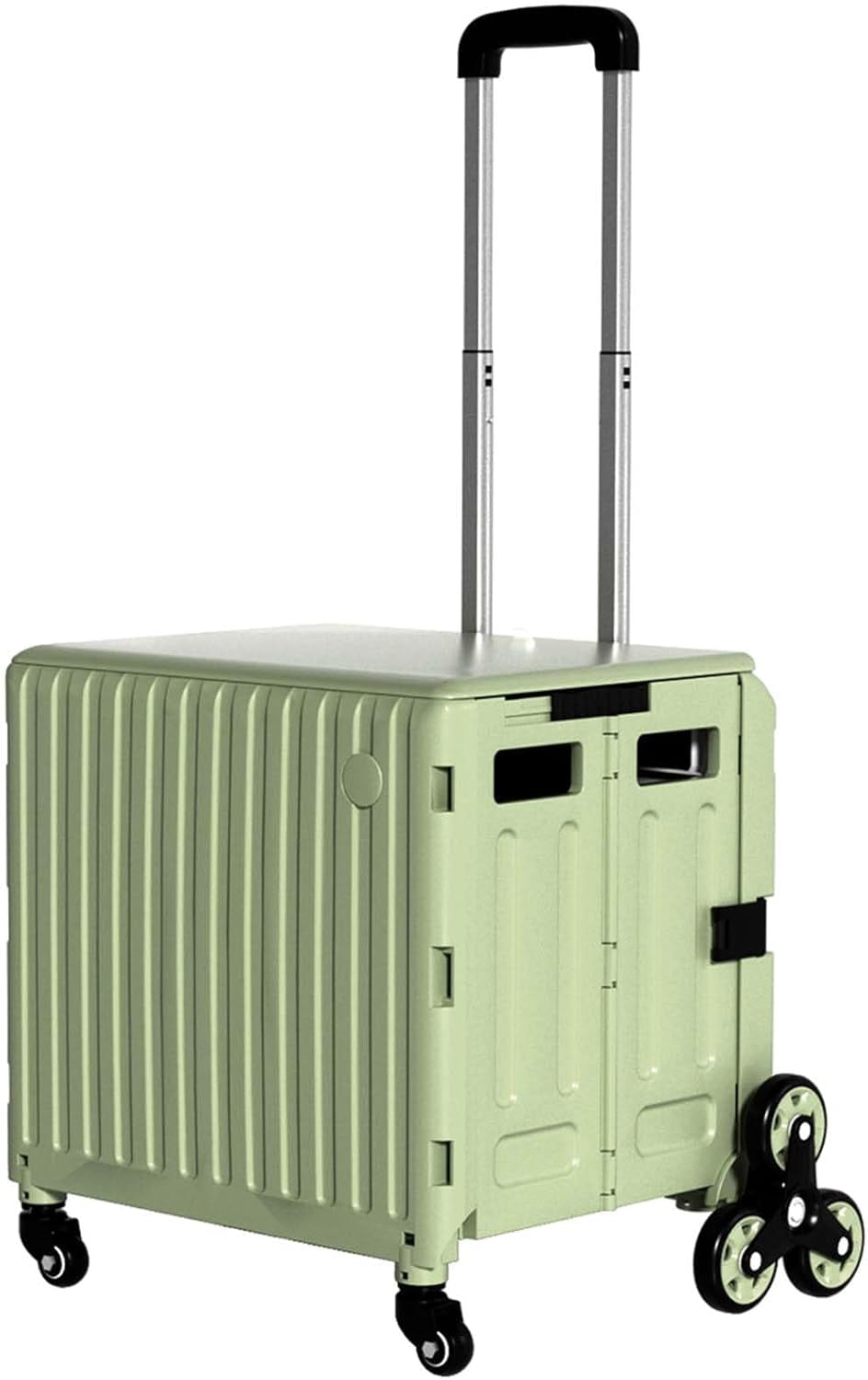 Rolling Collapsible Cart with Stair:Climbing Wheels Foldable Teacher ...