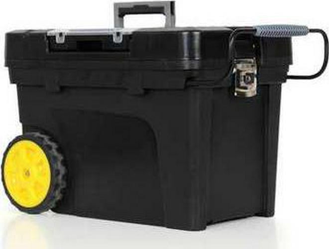 Rolling Contractor Chest, Plastic, Black, 24 in W x 15 in D x 16-1/2 in ...