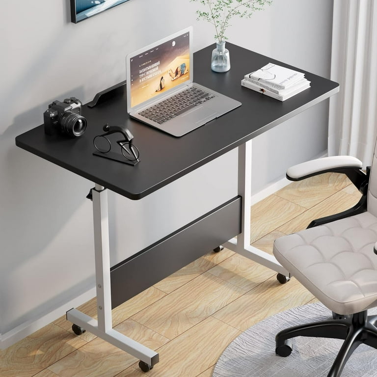 Rolling Desk Adjustable Height Rolling Computer Cart Portable Laptop Desk Small Adjustable Home Office Desk Rolling Laptop Desk Small Portable Desk Walmart