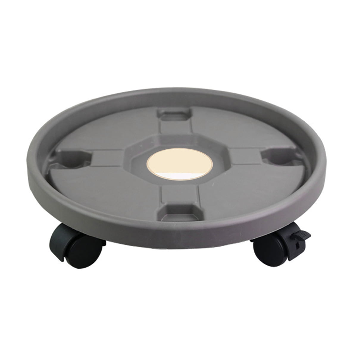 Rolling Disc Planter Stand With Wheels, Round Coaster Roller Chassis ...
