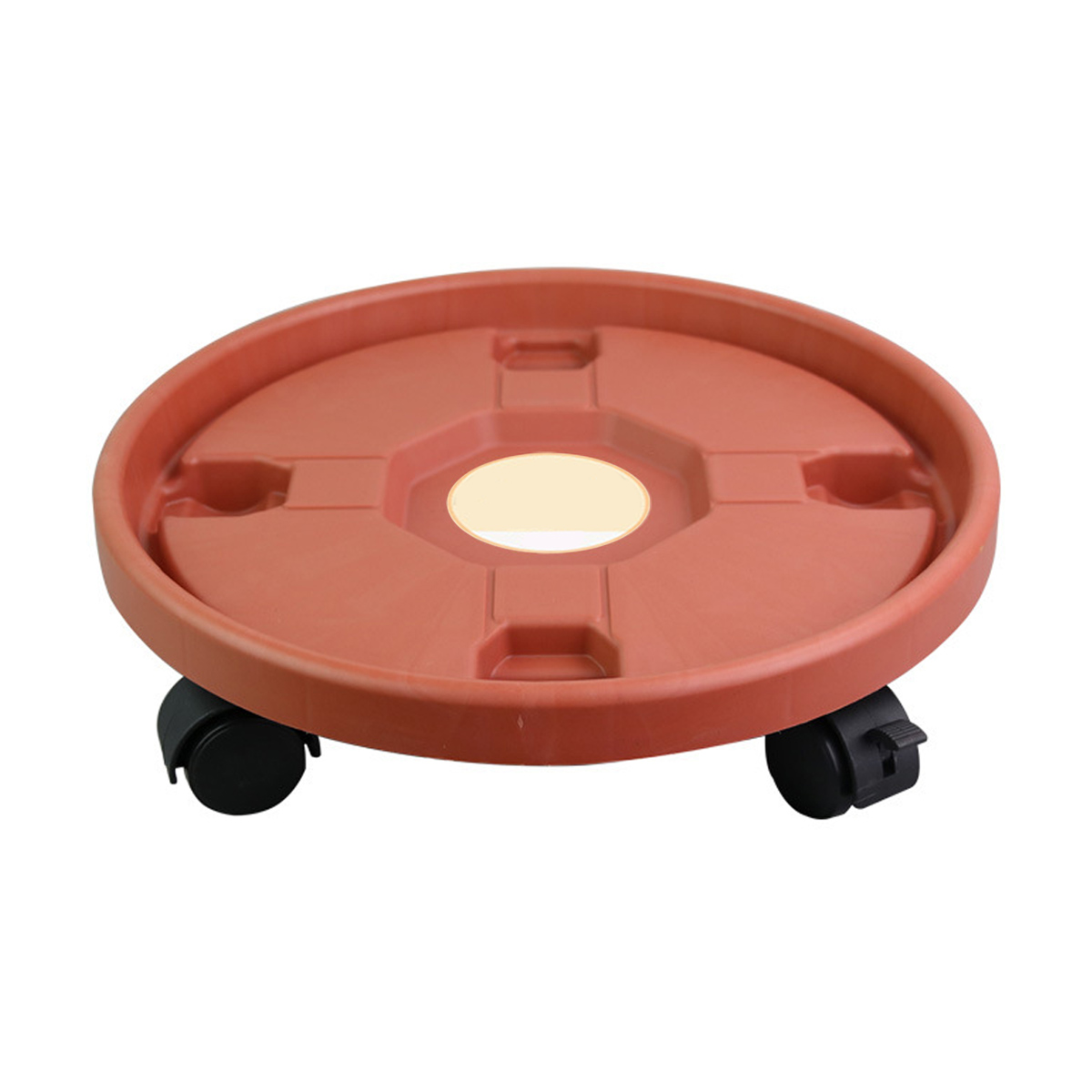Rolling Disc Planter Stand With Wheels, Round Coaster Roller Chassis ...