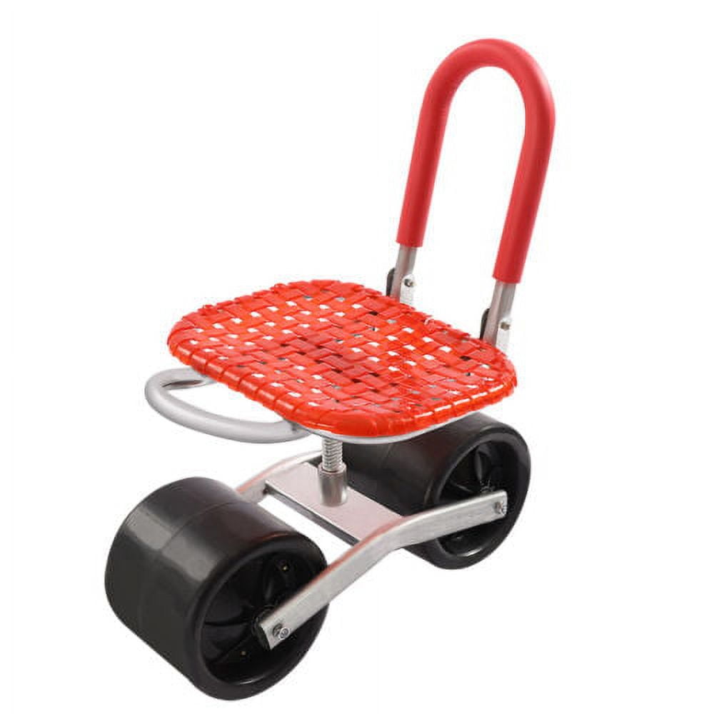 Rolling Double Wheels Garden Rolling Stool Trolley Seat Agricultural ...