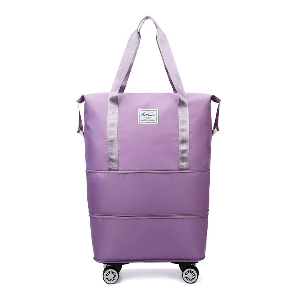 Rolling Duffle Bag with Wheels,Expandable Foldable Carry On,36L Travel ...