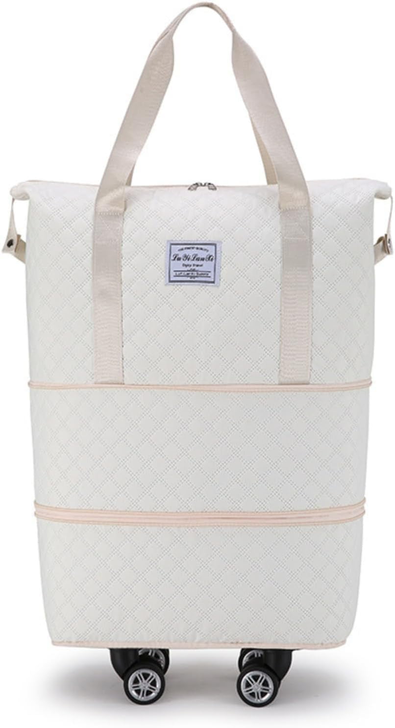 Rolling Duffle Bag with Wheels, Expandable Travel Duffel with ...