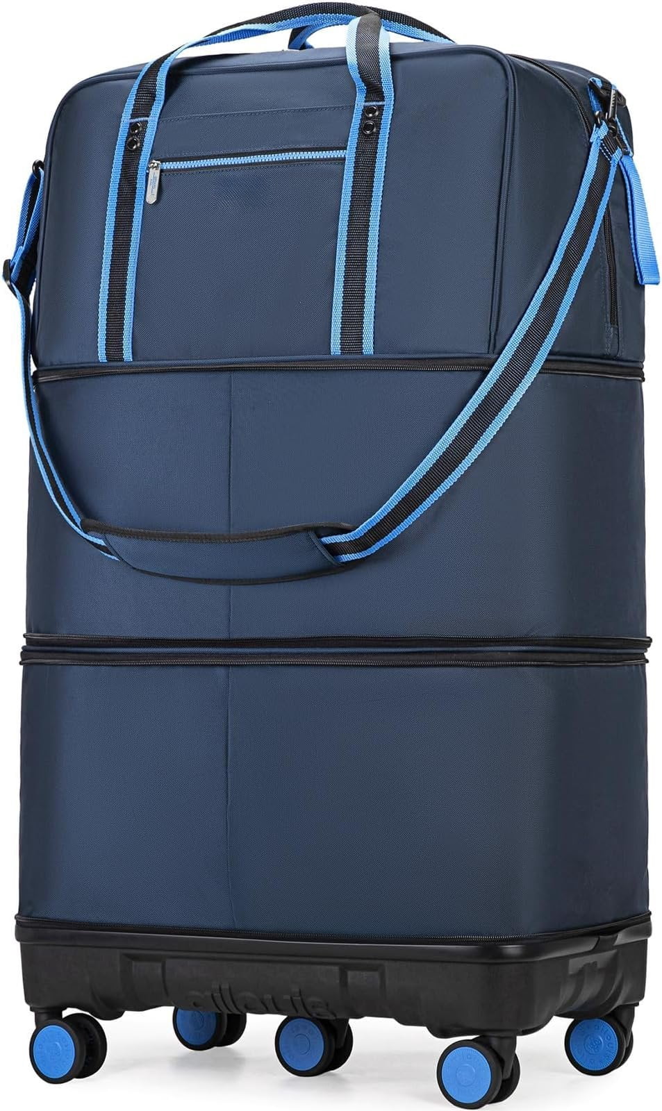 Rolling Duffle Bag with Detachable Wheels, Large Capacity Expandable ...
