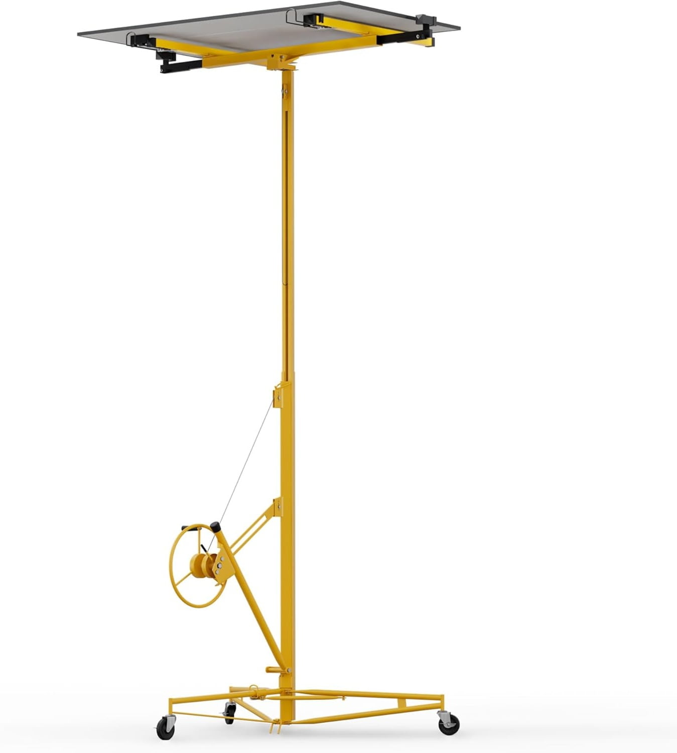 Rolling Duty Drywall Lifter, 11ft Sheetrock Lift, 150lb Weight Capacity ...