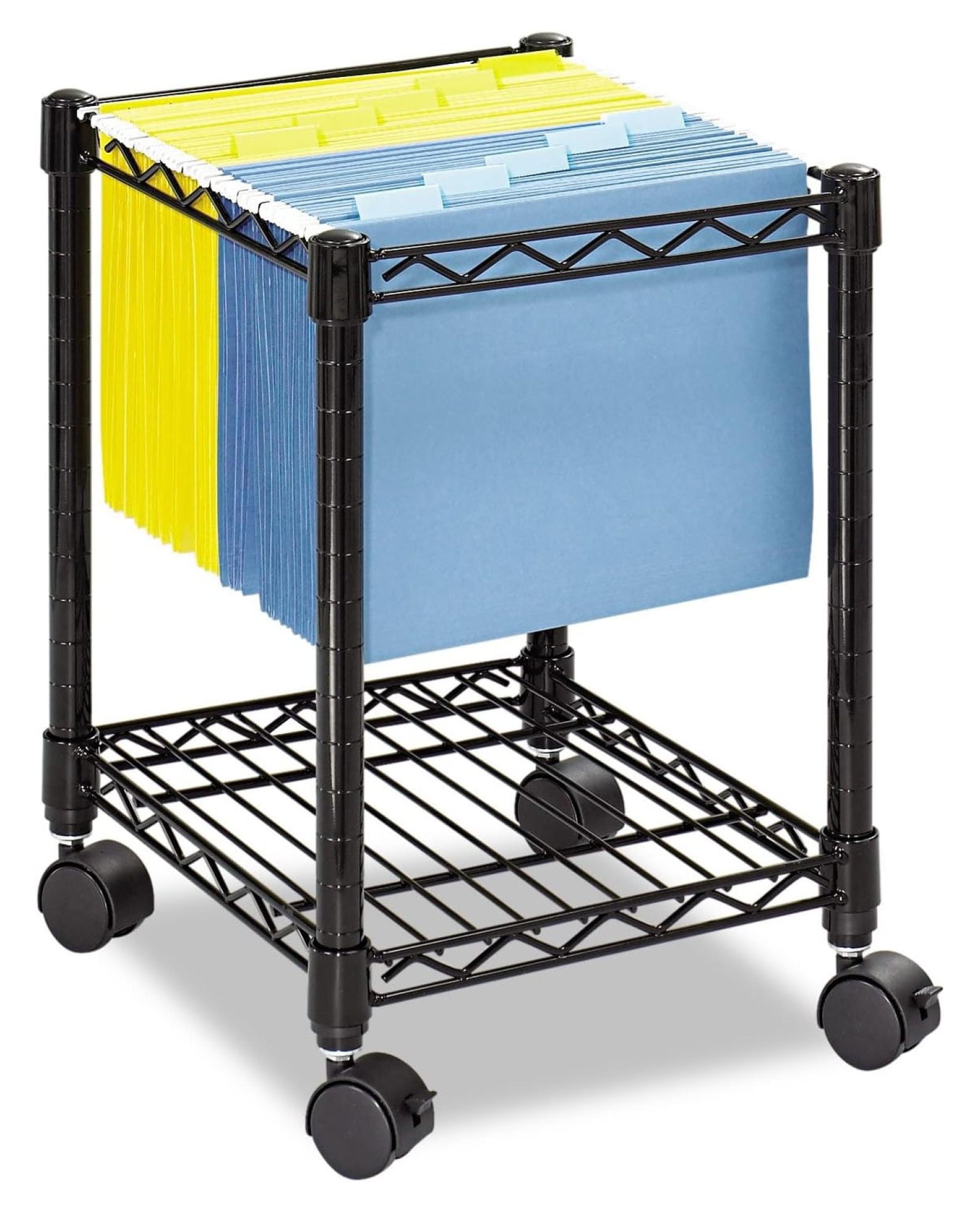 Rolling File Cart, Mobile File Storage - Letter & Legal Size, Steel ...