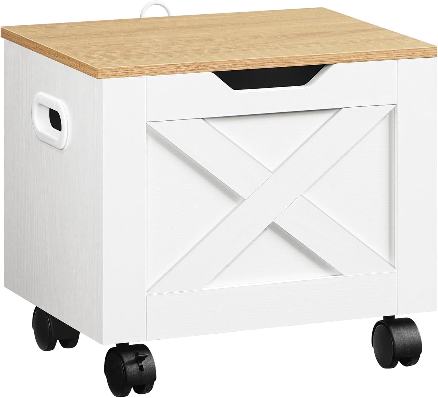 Rolling Filing Cabinet, Small File Cabinet Under Desk with Single ...