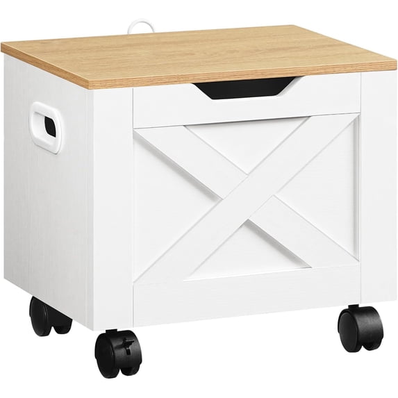 Rolling Filing Cabinet, Small File Cabinet Under Desk with Single ...