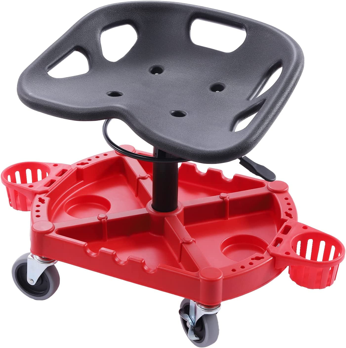 Rolling Garage Stool, 300LBS Capacity Work Seat 20-25inch Height ...