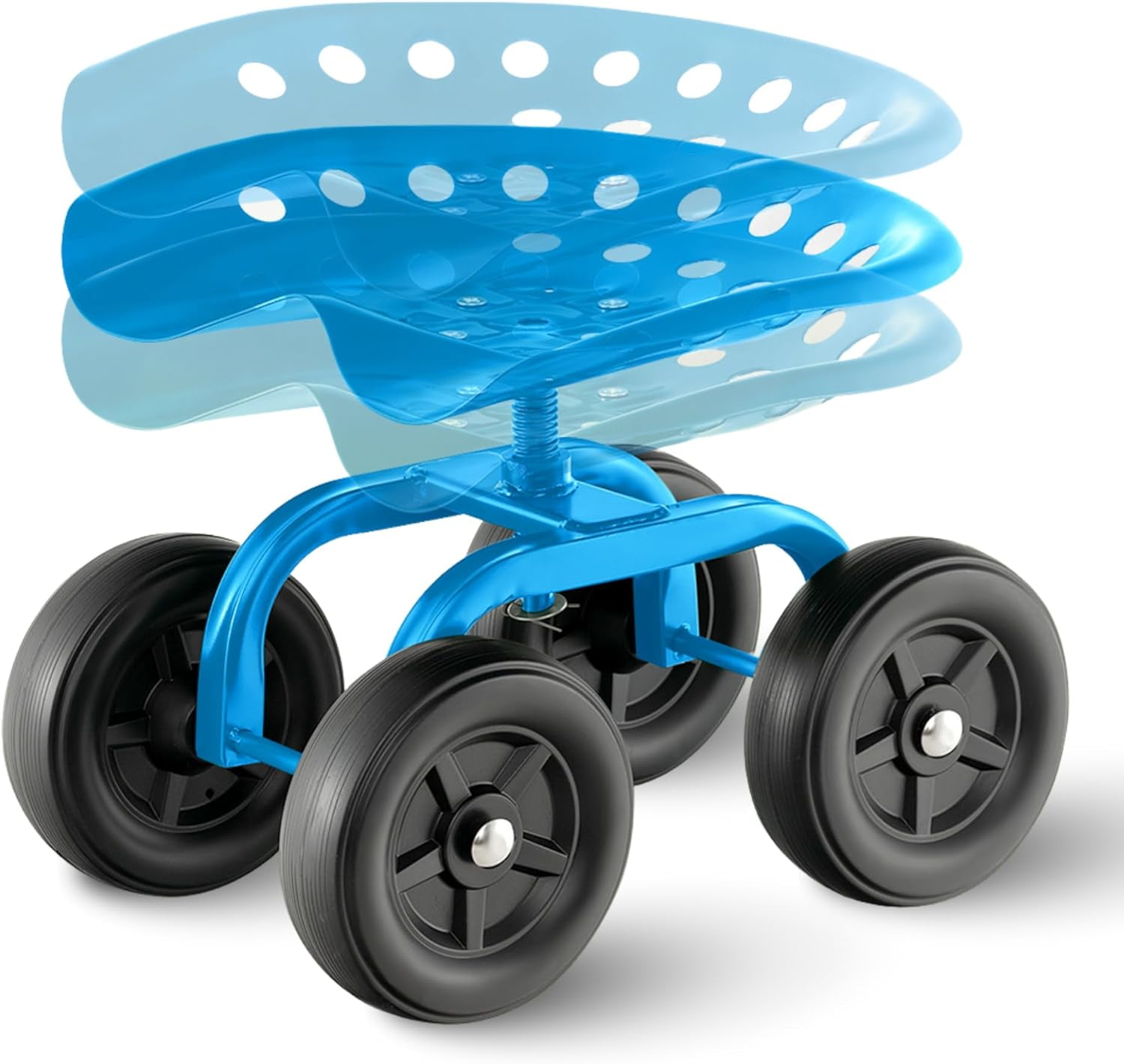 Rolling Garden Seat, Garden Cart with 360° Swivel Work Seat ...