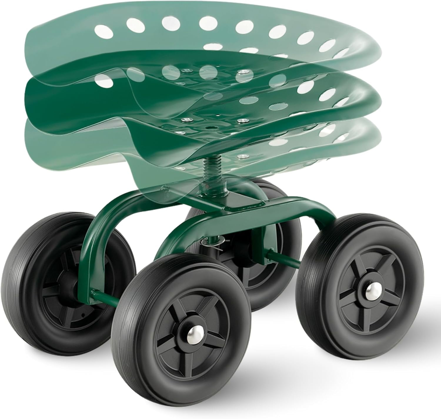 Rolling Garden Seat, Garden Cart with 360° Swivel Work Seat ...
