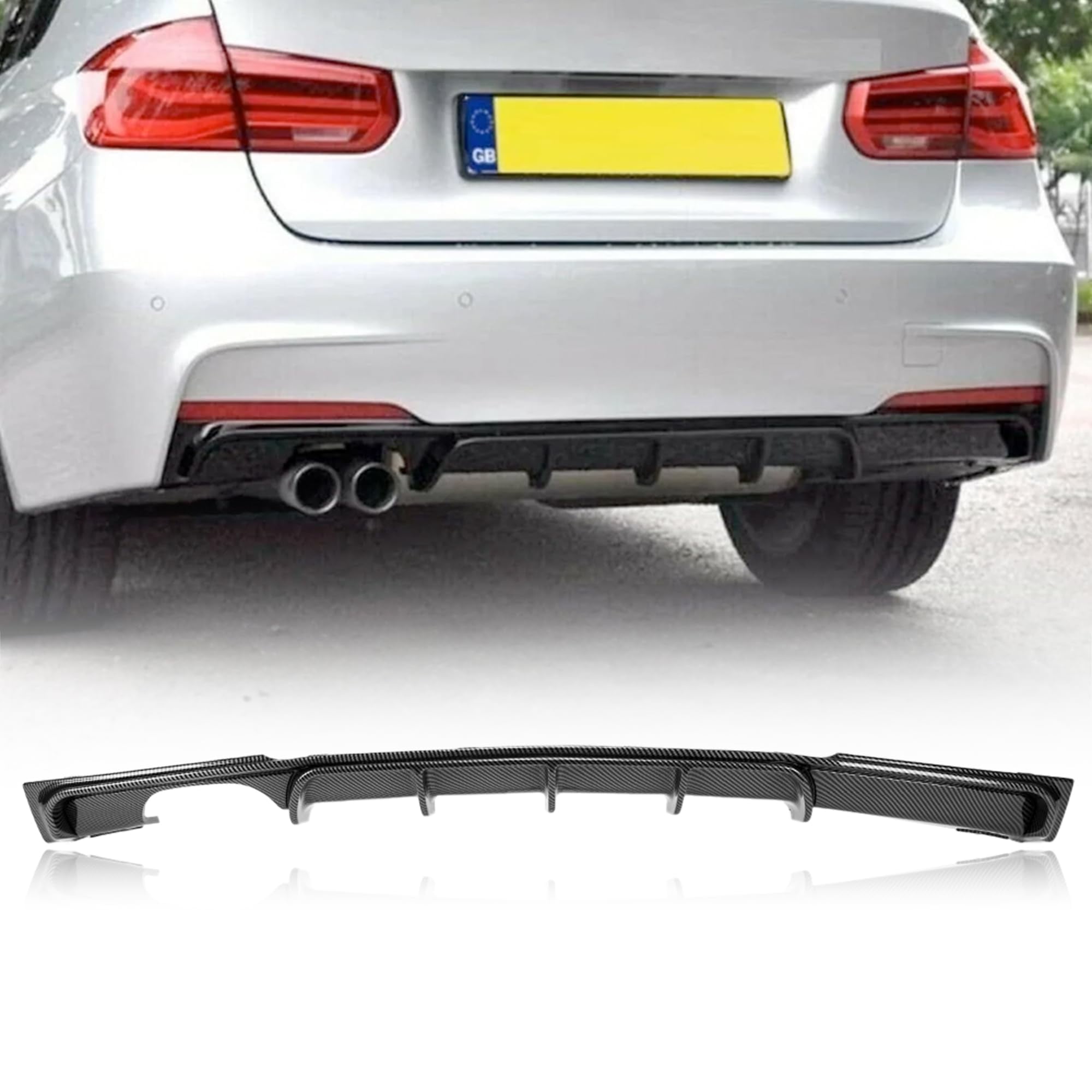 Rolling Gears F30 Rear Bumper Diffuser Compatible with BMW F30 Sedan ...