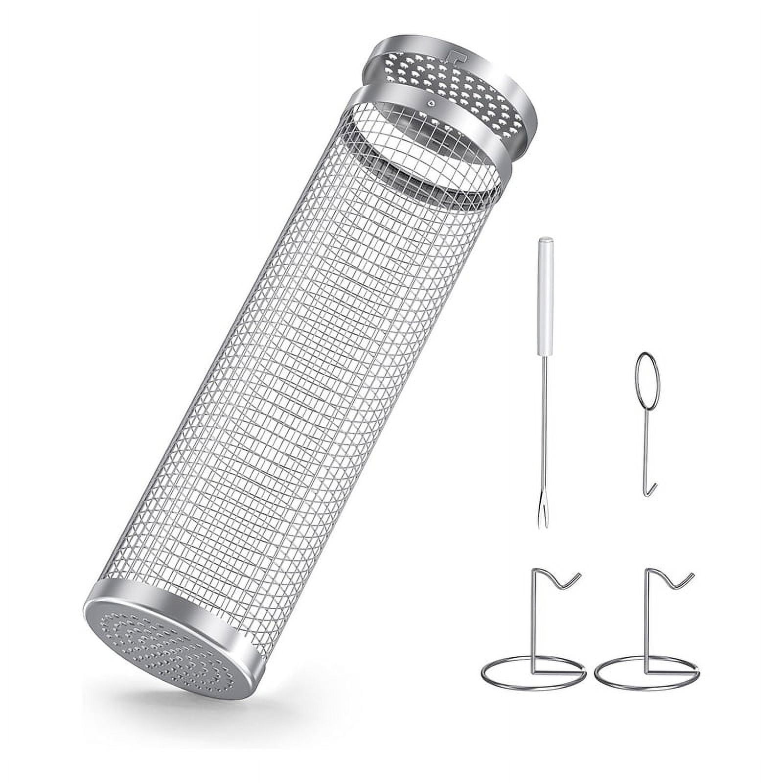 Rolling Grilling Basket Camping Barbecue Rack Stainless Steel Baskets ...