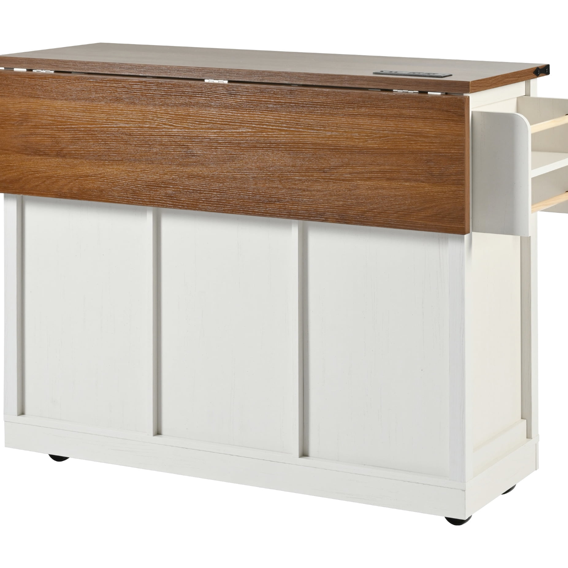 Rolling Kitchen Cart / 5 Wheels for Mobility, Sturdy Base / Provides ...