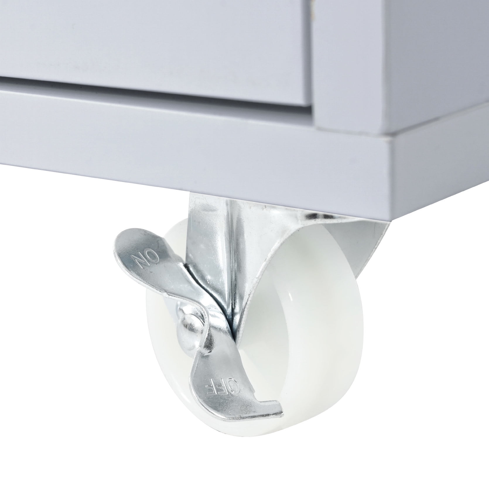 Rolling Kitchen Island with Fluted Glass Doors and USB Ports | Large ...