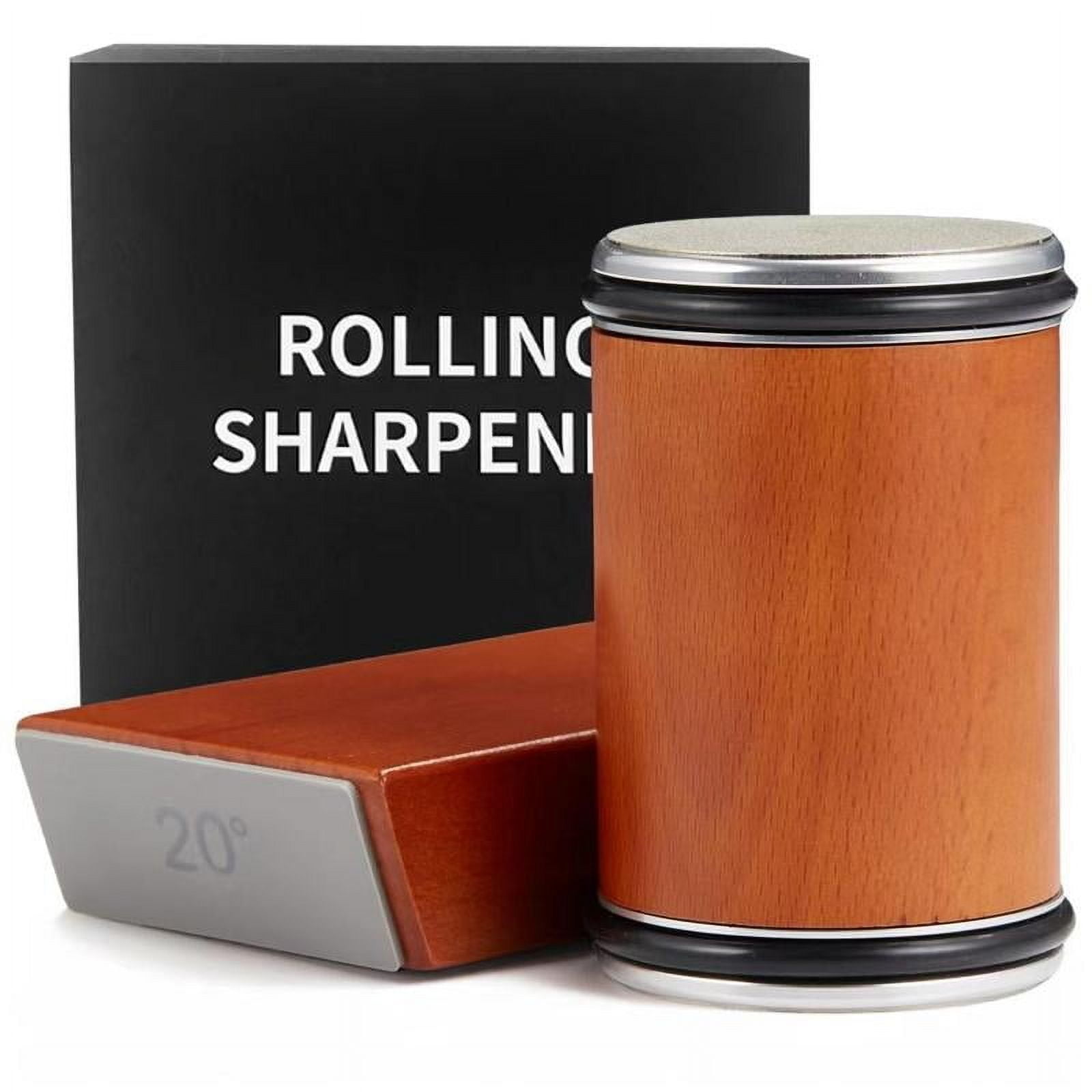 Rolling Knife Sharpener Kit with Diamond & Ceramic Discs, Adjustable ...